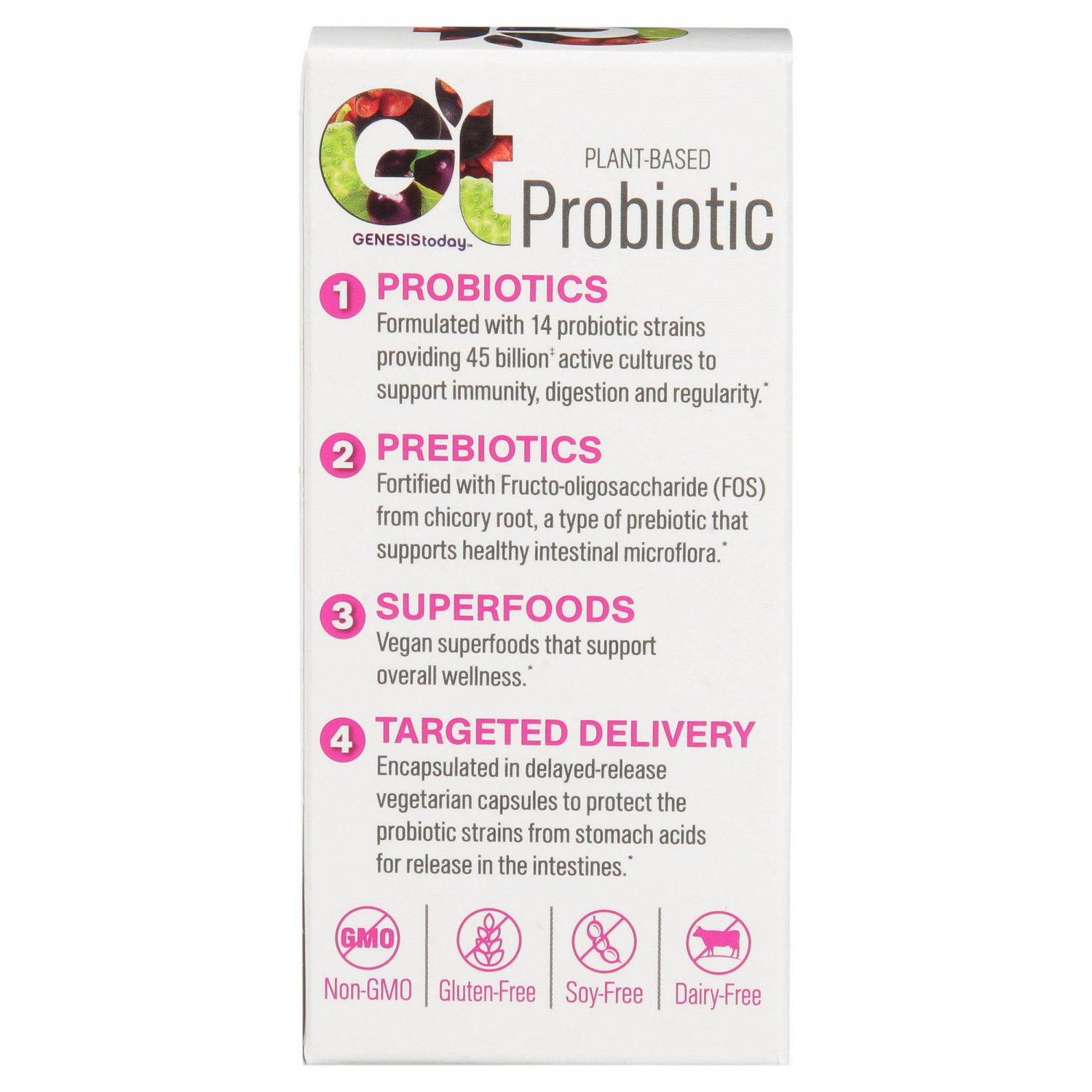 Genesis Today Probiotic Supplements, 45 Billions 45 Capsules