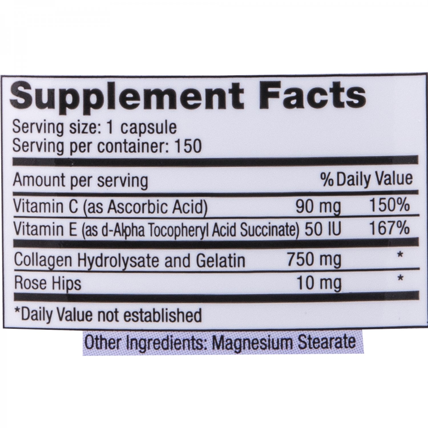 Sanar Naturals Collagen Pills with Vitamin C and E Supplement, 150 Capsules