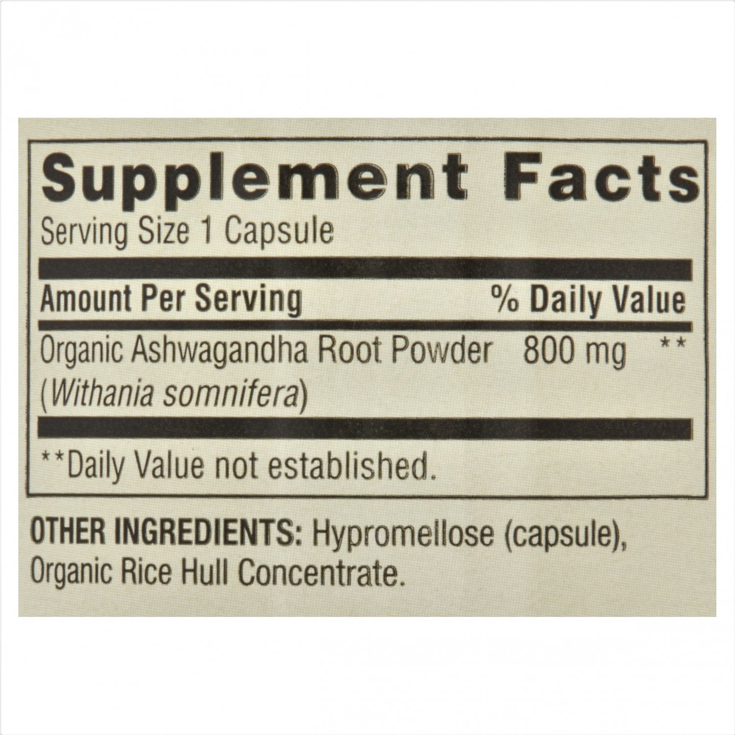 Spring Valley Ashwagandha Root Powder Vegetarian Capsules, 800 mg, 60 Count