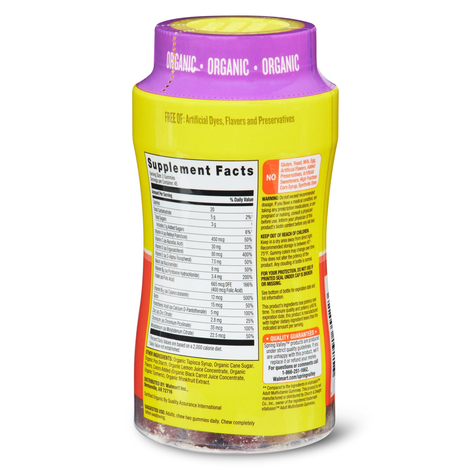 Spring Valley Adult Multivitamin Vegetarian Gummies 90 Count