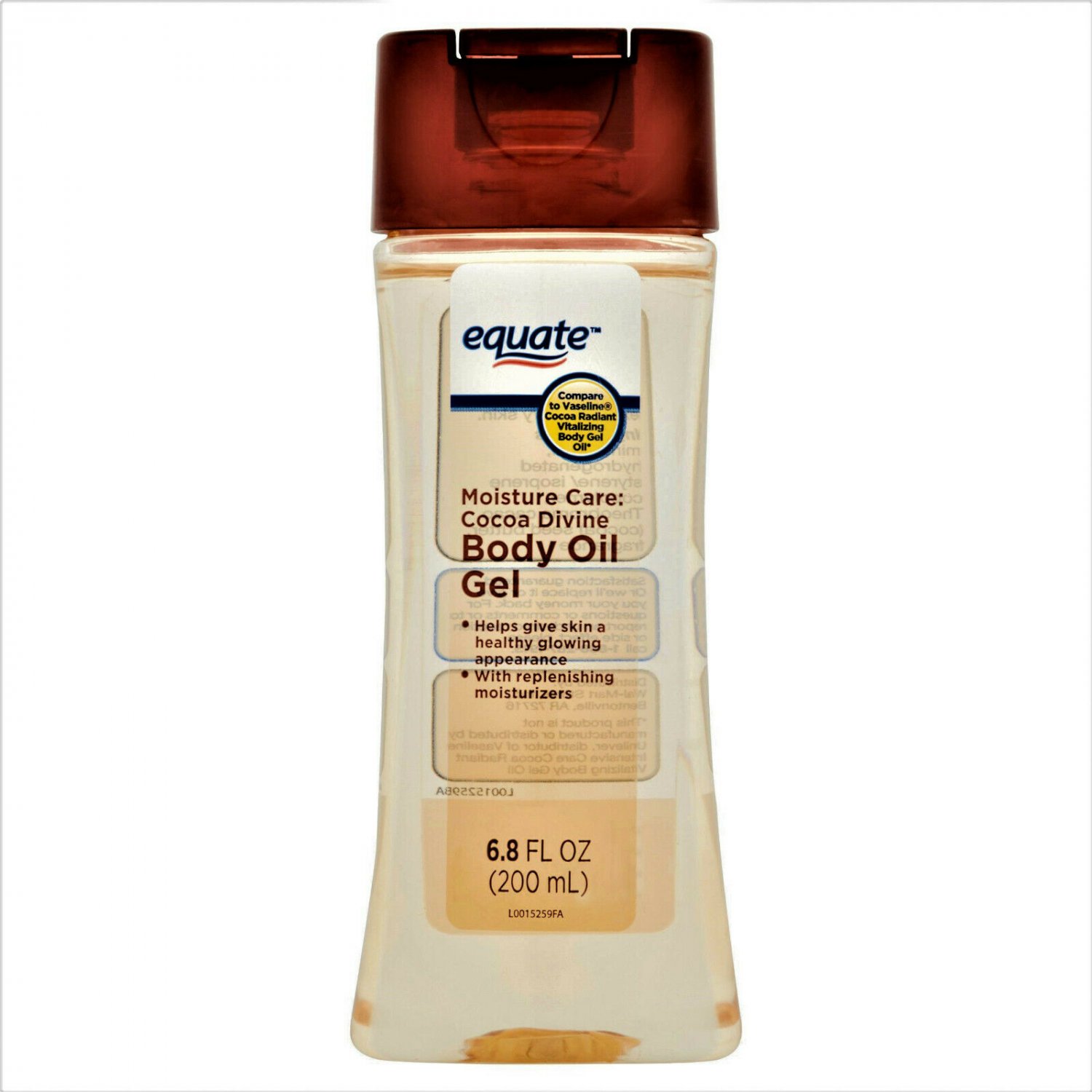 Equate Moisture Care Cocoa Divine Body Oil Gel 6.8 oz
