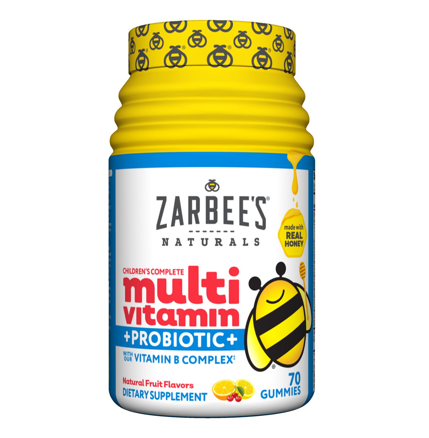 Zarbee's Naturals Children's Complete Multivitamin + Probiotic Gummies ...