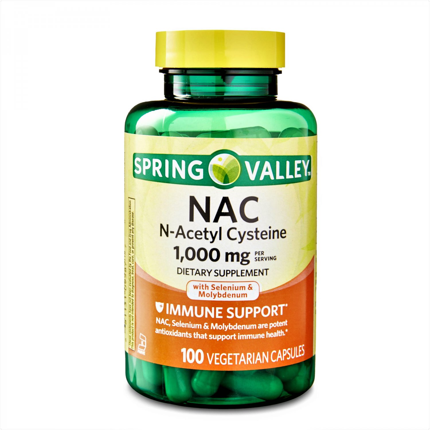 Spring Valley NAC -N-Acetyl Cysteine- 1,000 mg 100 Vegetarian Capsules