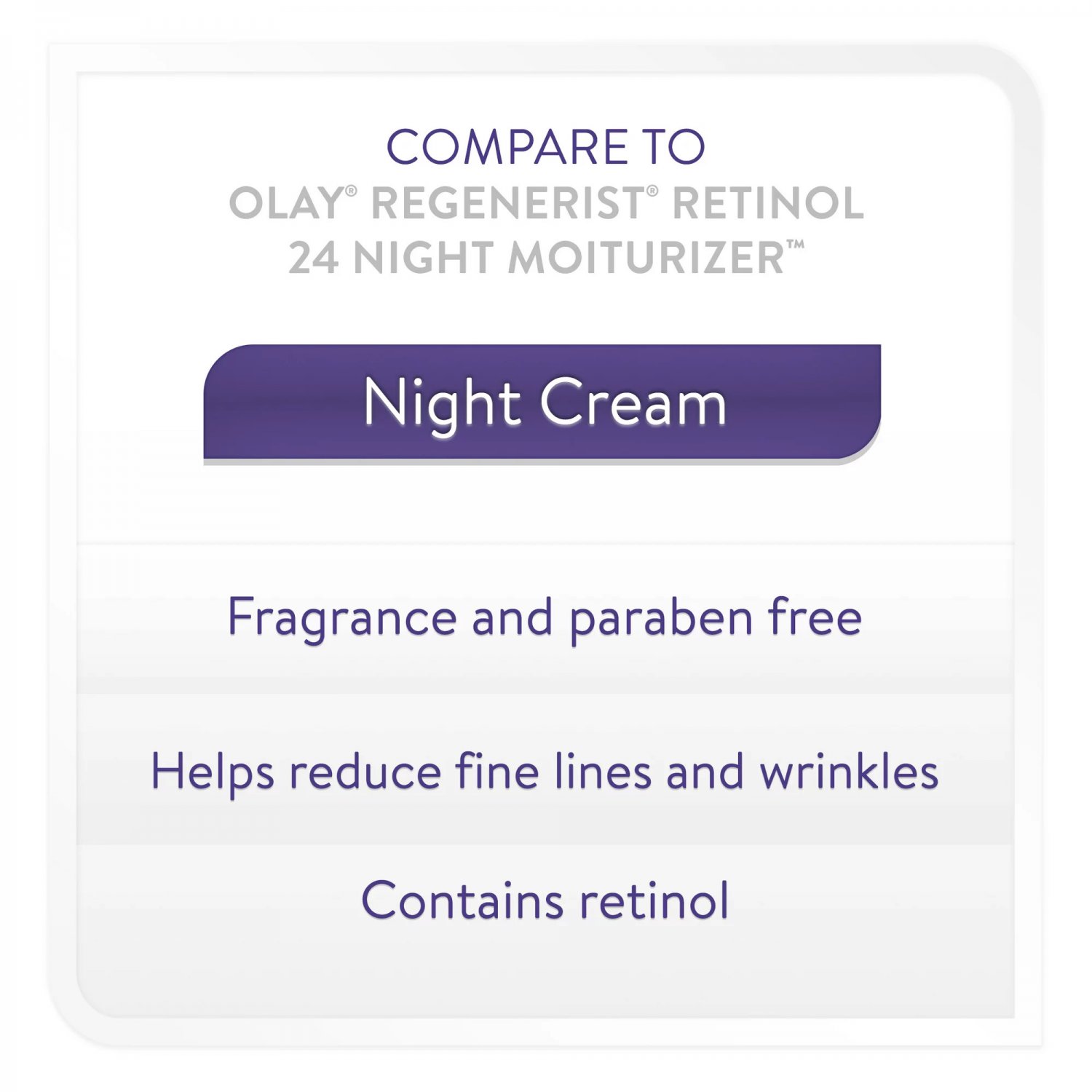 Equate Beauty Retinol Night Cream, 1.7oz