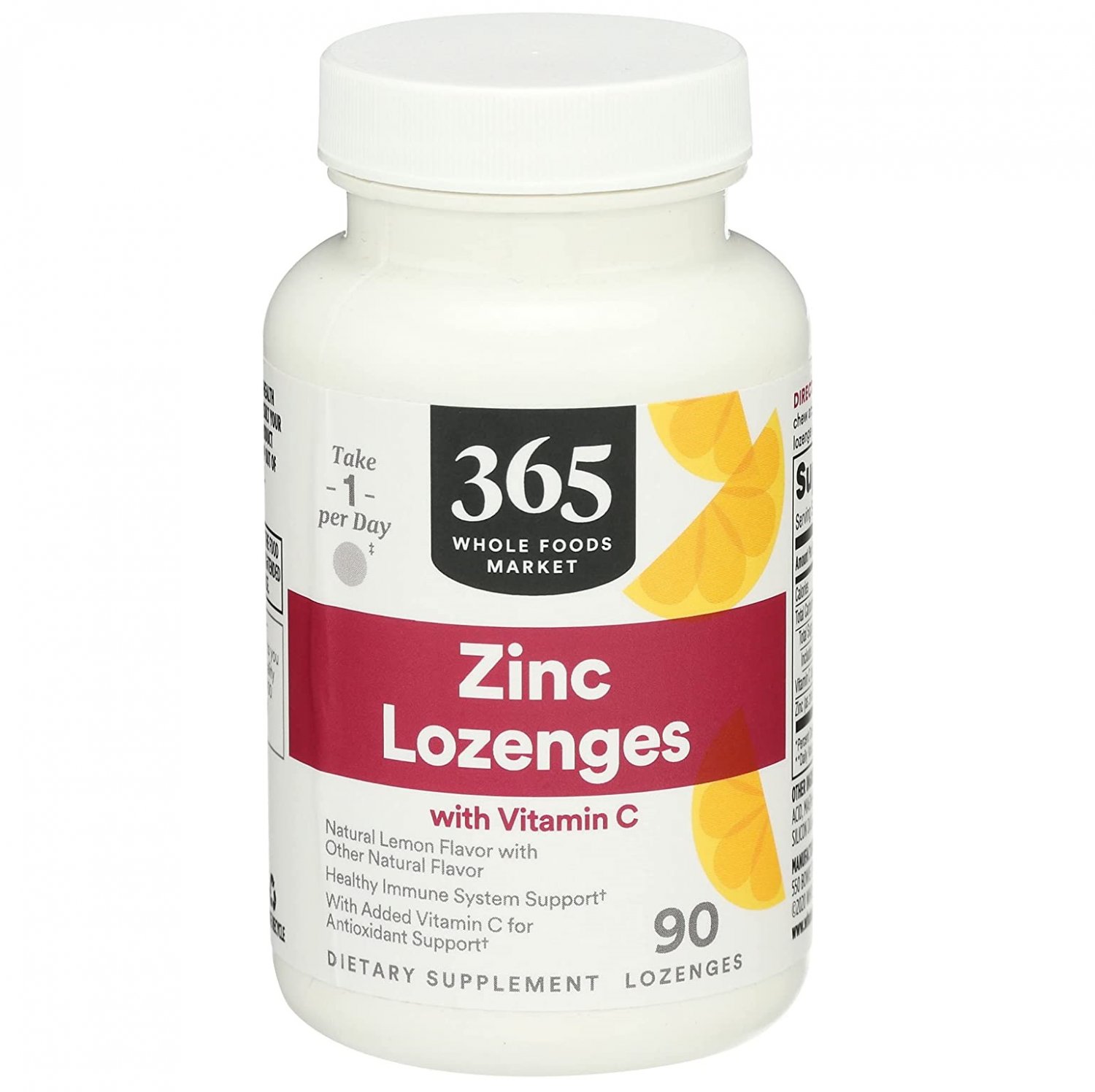365 Whole Foods Supplements, Zinc Lozenges, 90 Count