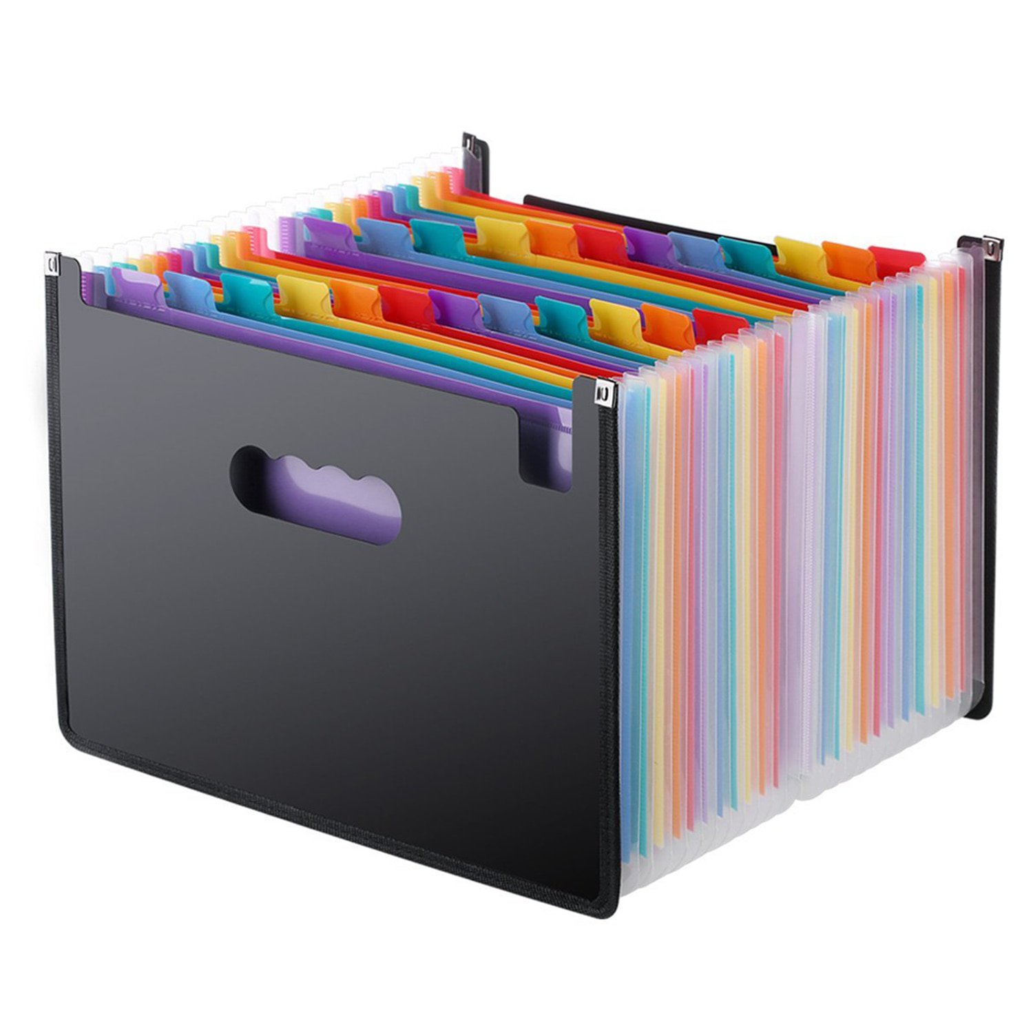 13 24 37 48 Pockets Expanding File Folder A4 Organizer Portable 
