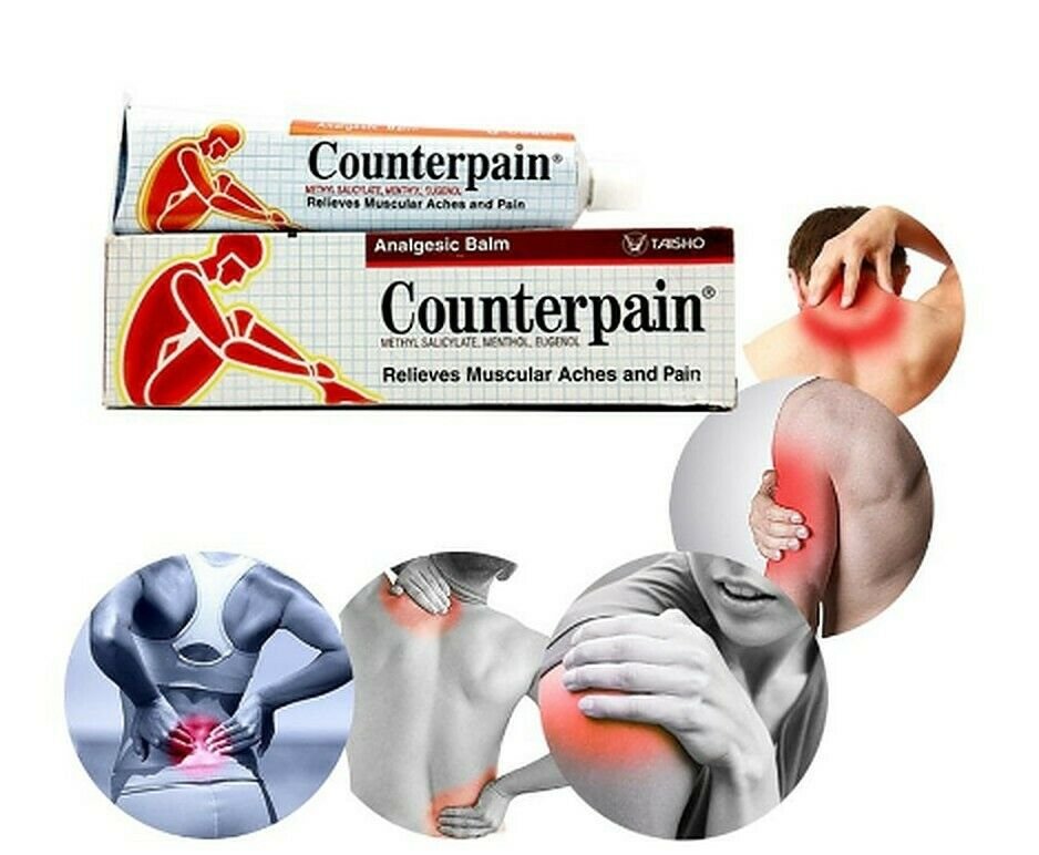 4 TUBES X 120 G COUNTERPAIN Ointment Relieves Muscular Aches and Pain