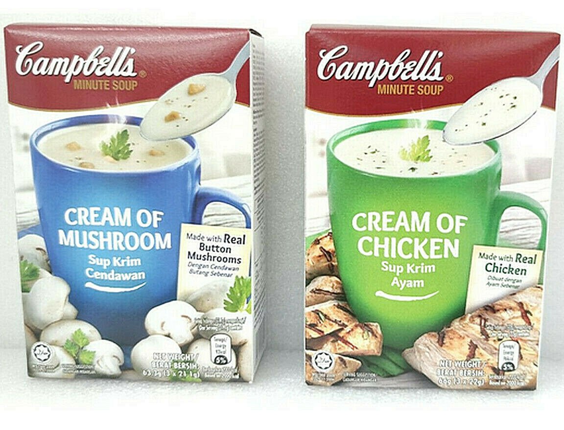 Campbell's Chicken or Mushroom Original 5 Packets X 21.1G + Free 2 Packets
