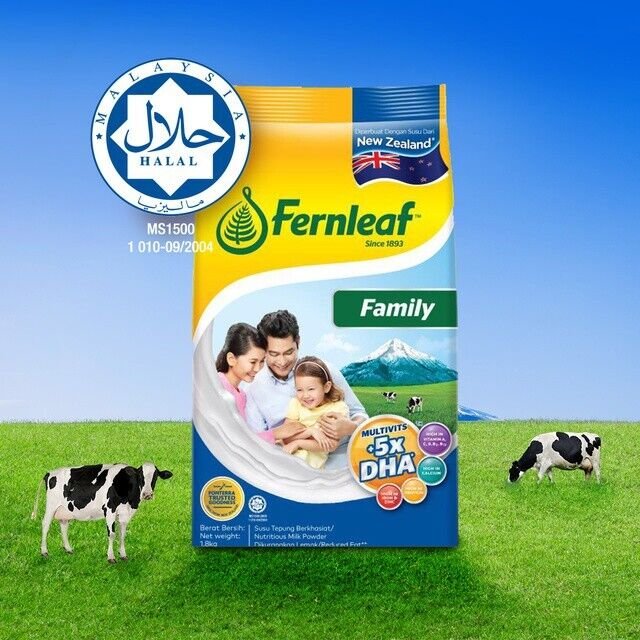 FERNLEAF Family Full Cream Milk Powder 2 X 900 Gram Free Shipping