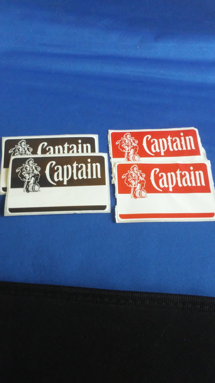 Captain Morgan Name Tags set of 4