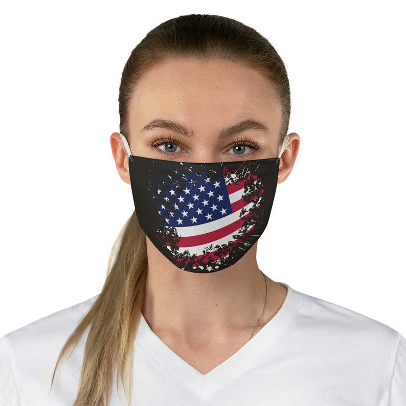 American Flag Black - Designer Face Covering/Mask Item #989802