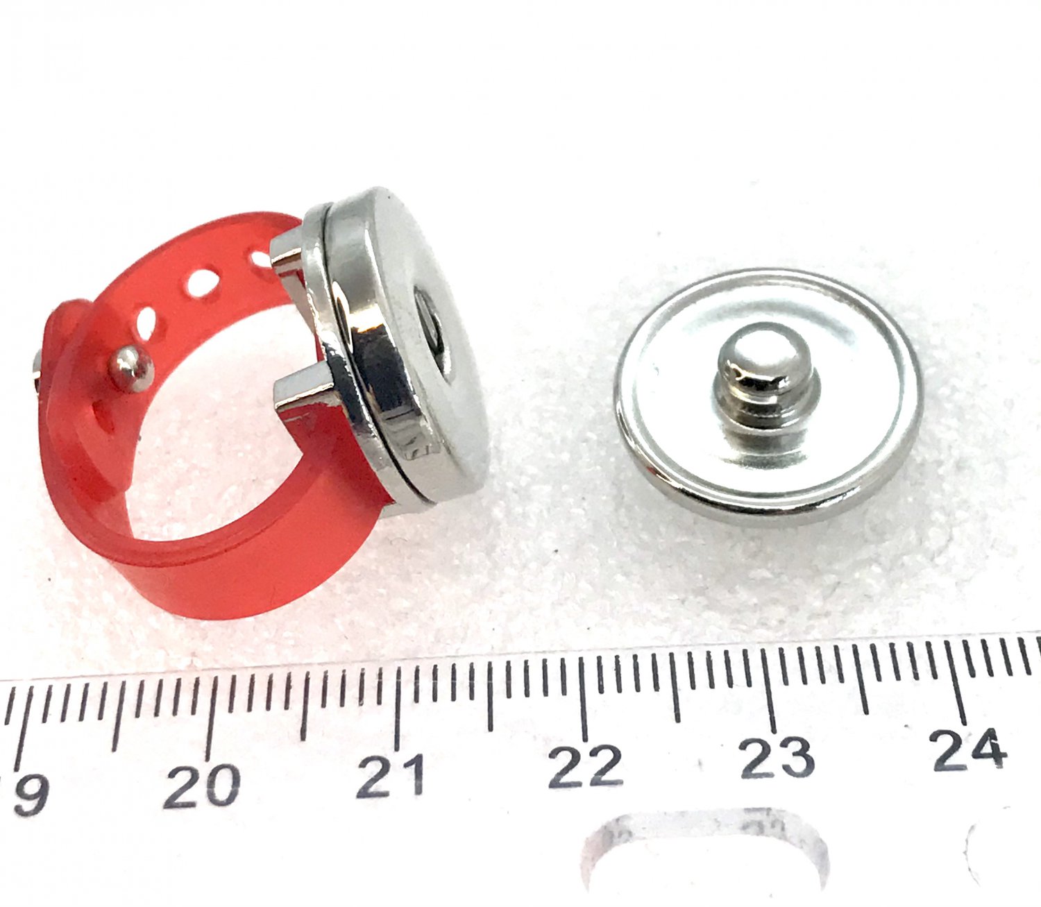 Snap Jewelry Rings Adjustable Colorful Silicon fit 18-20mm Gingersnaps