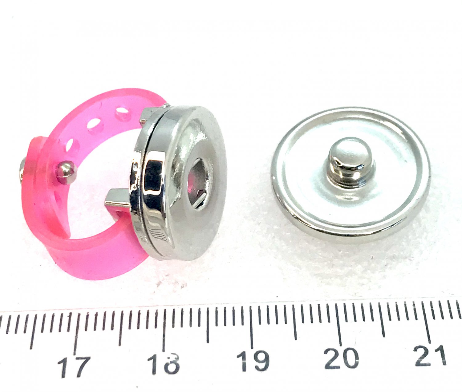 Snap Jewelry Rings Adjustable Colorful Silicon fit 18-20mm Gingersnaps