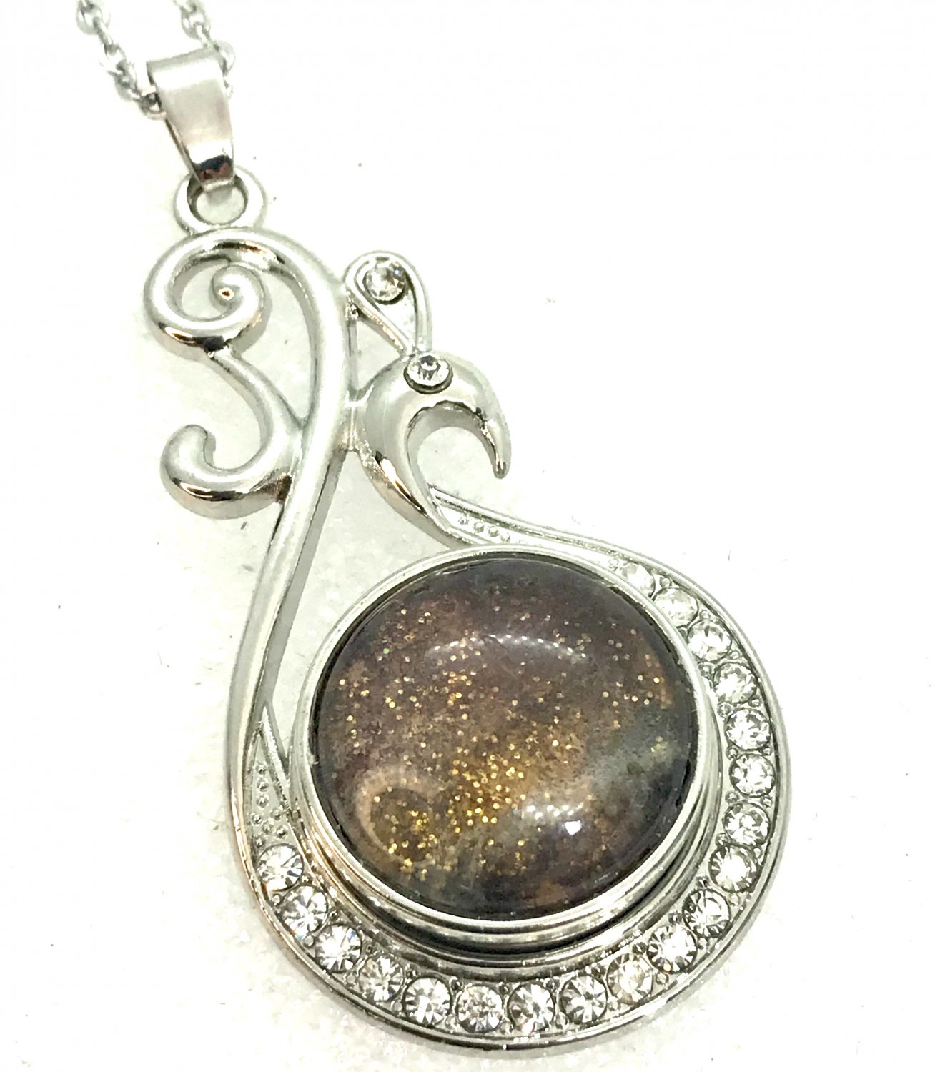 Flower Pendant 20mm handmade Snap Necklace 18mm Snap Jewelry