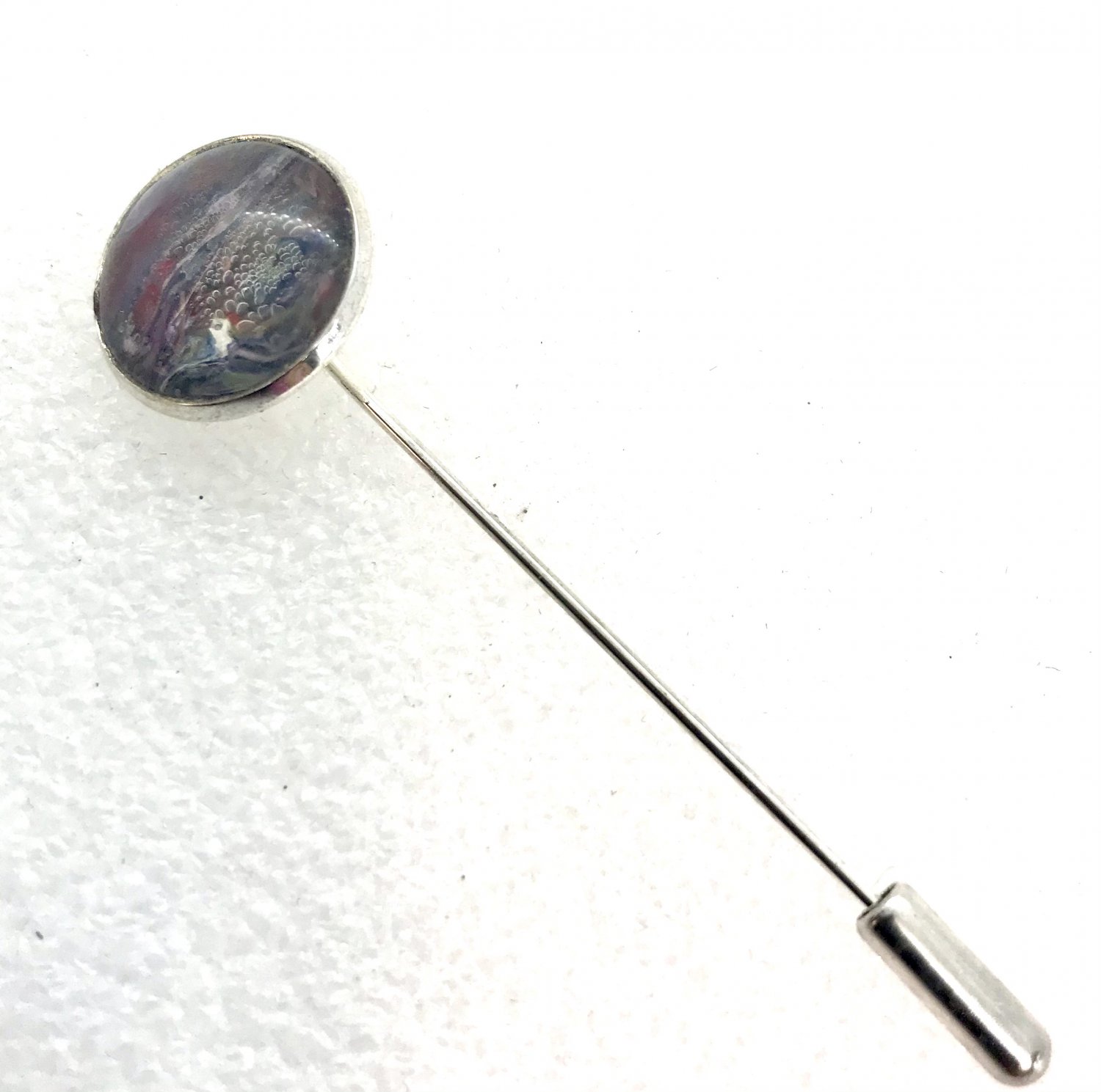 Brooch Pin 16mm long lapel Handmade