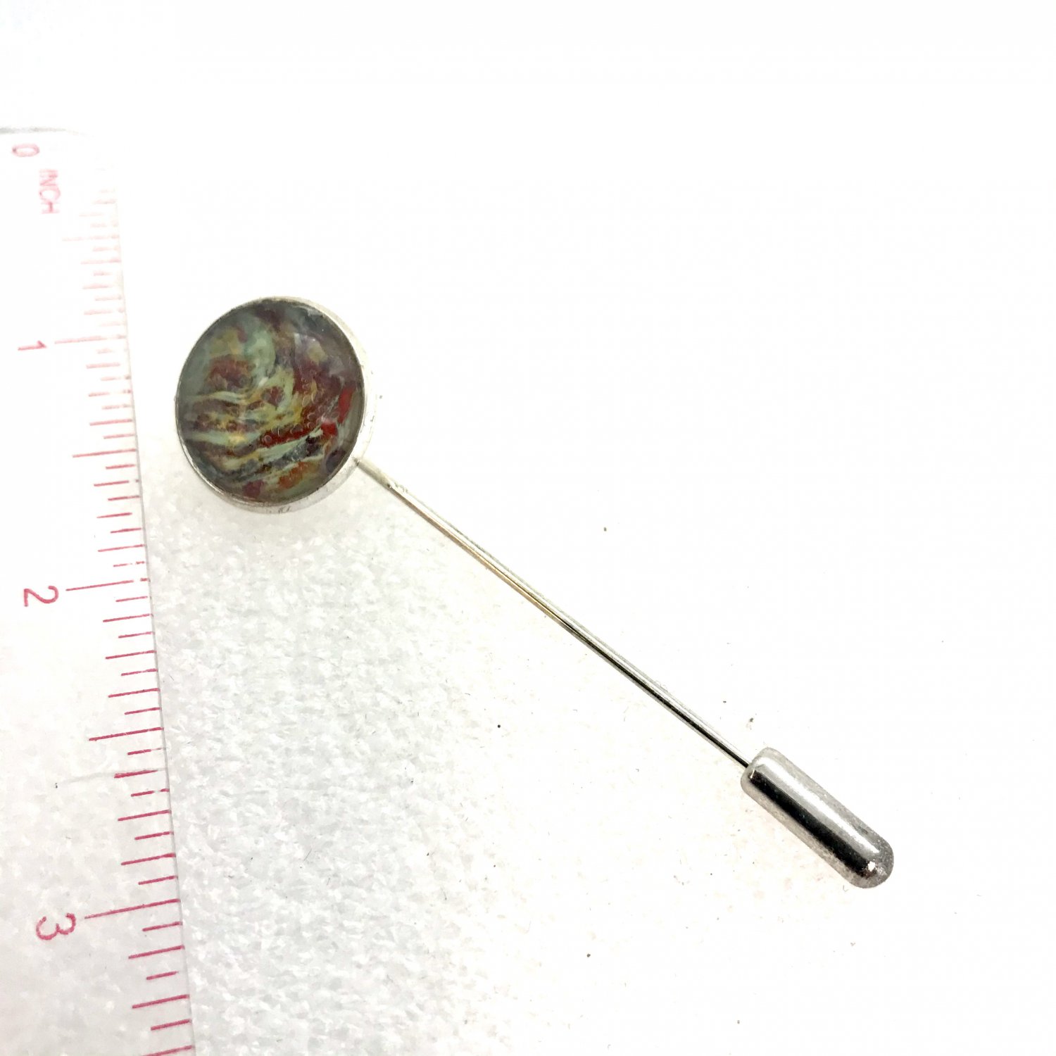 Brooch Pin 16mm long lapel Handmade