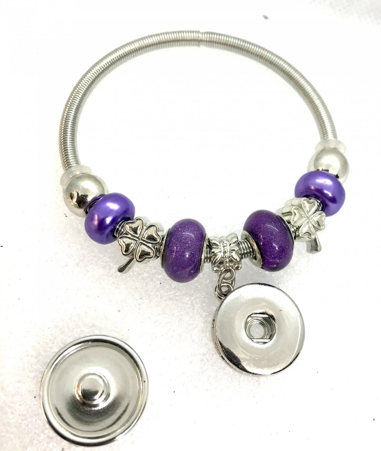 Beaded bracelet Handpainted Gingersnaps 18-20mm Fast Shipping Great Gift