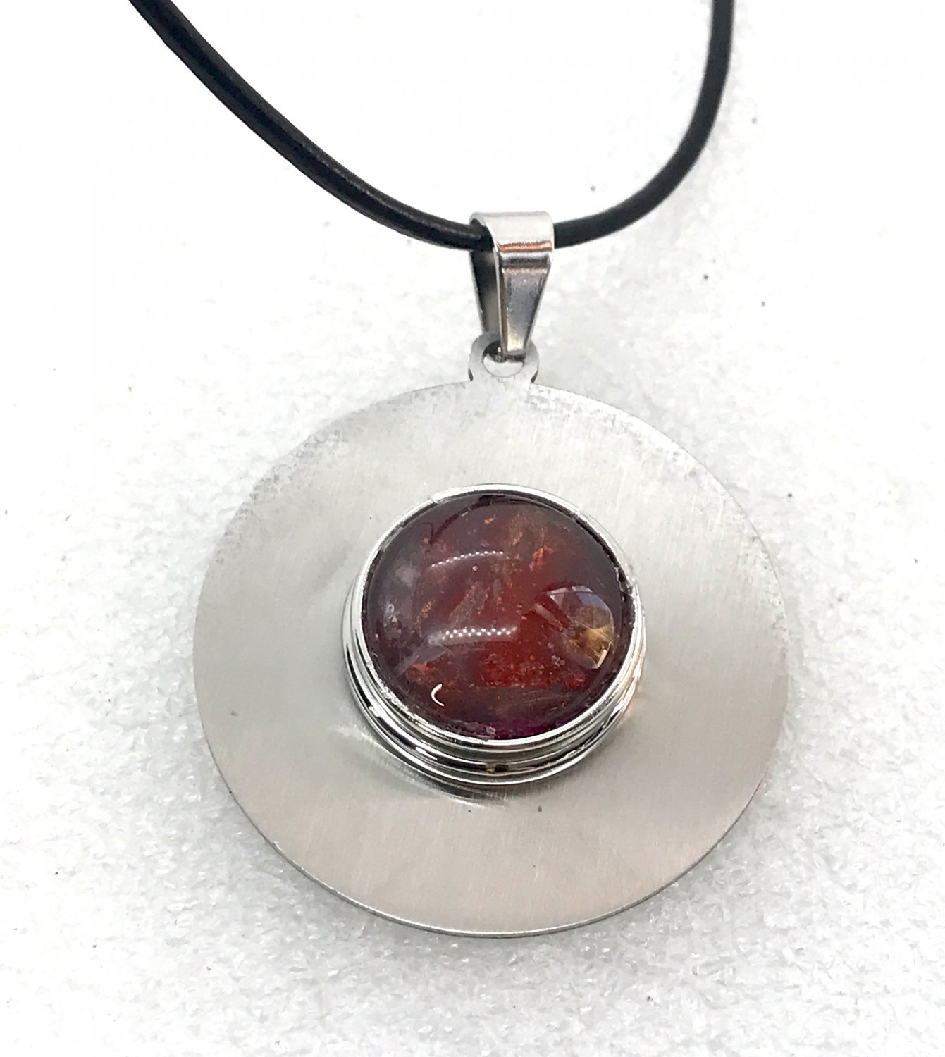 Handcrafted Round disc Pendant 20mm handmade Snap Necklace 18mm Snap ...