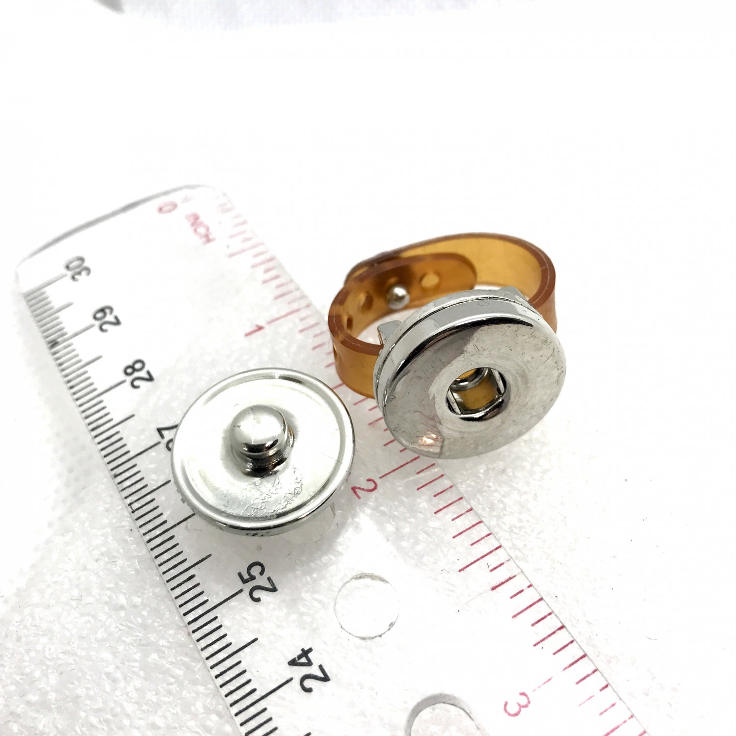 Snap Jewelry Rings Adjustable Colorful Silicon fit 18-20mm Gingersnaps