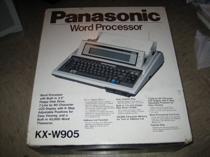 Panasonic KX-W905 Electric Typewriter
