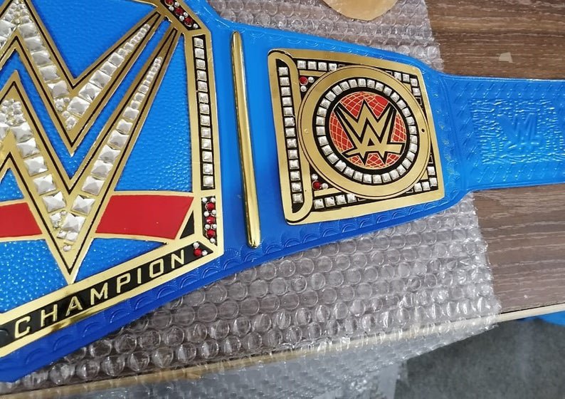 WWE Universal Smackdown Heavyweight Blue Championship Wrestling Belt ...