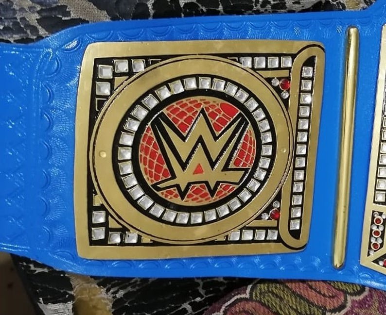 WWE Universal Smackdown Heavyweight Blue Championship Wrestling Belt ...