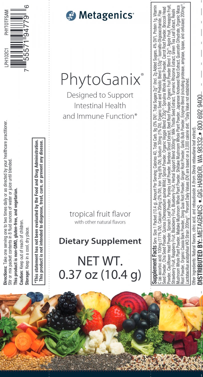 Metagenics Phytoganix Tropical Fruit 15 servings - 14 B Day Ship