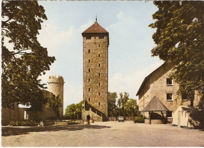 Heppenheim Germany Jugendherberge Starkenburg vintage postcard