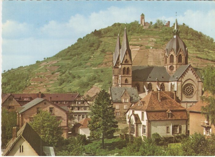 Heppenheim an der Bergstrasse Dome Starkenburg Germany vintage postcard