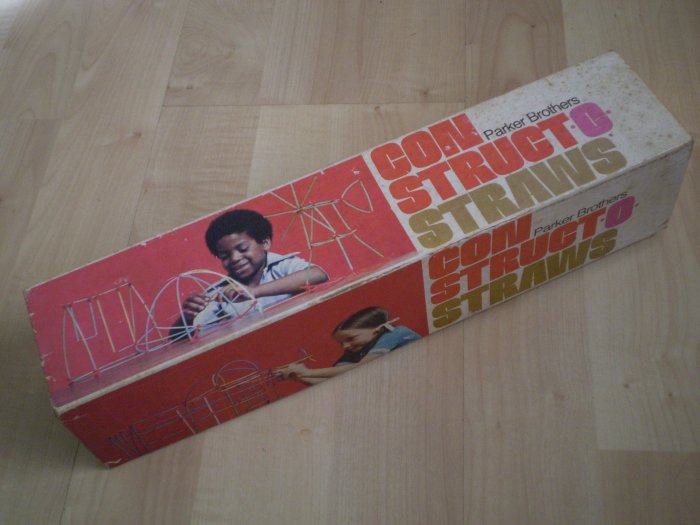 Parker Brothers Construct-O-Straws #118 Vintage 1976 Building Toy