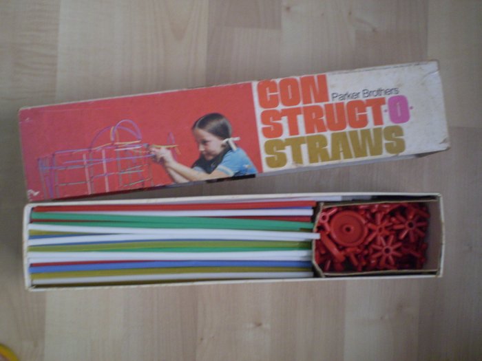 Parker Brothers Construct-O-Straws #118 Vintage 1976 Building Toy