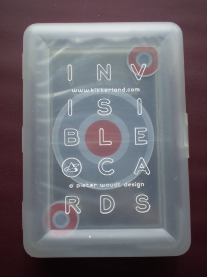 Invisible Playing Cards Pieter Woudt Design Kikkerland