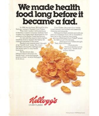 Kelloggs Corn Flakes Cereal 1977 Vintage Ad