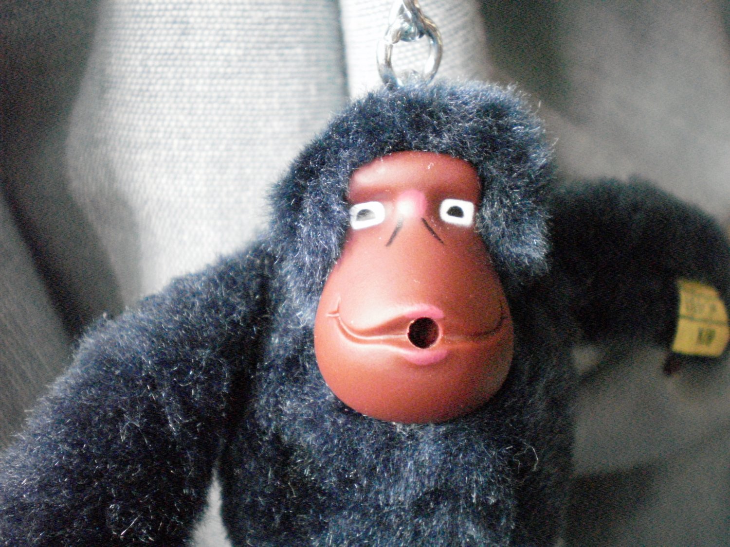 Kipling Monkey Key chain Tag Kim Midnight Blue keychain