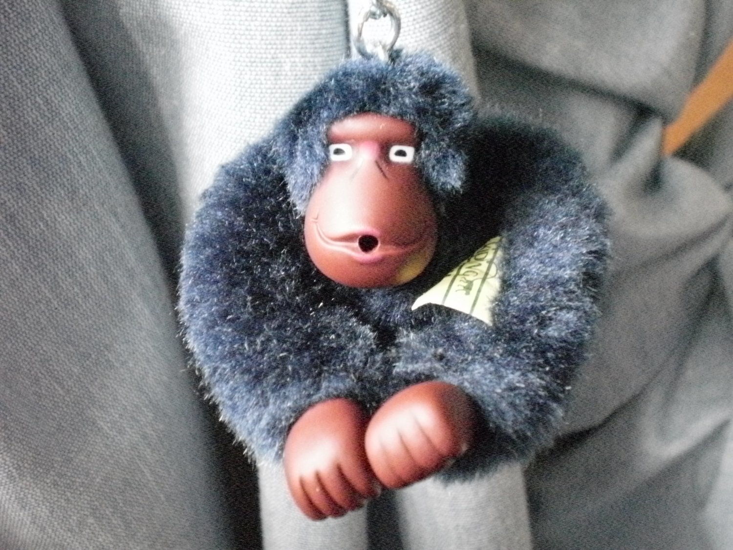 Kipling Monkey Key chain Tag Kim Midnight Blue keychain