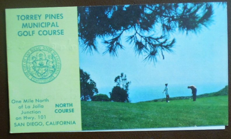 Vintage Golf Scorecard Torrey Pines Municipal Course San Diego North ...
