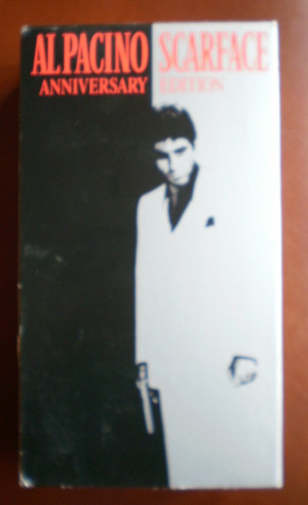 Scarface VHS Anniversary Edition 2 Tapes Slipcase Al Pacino