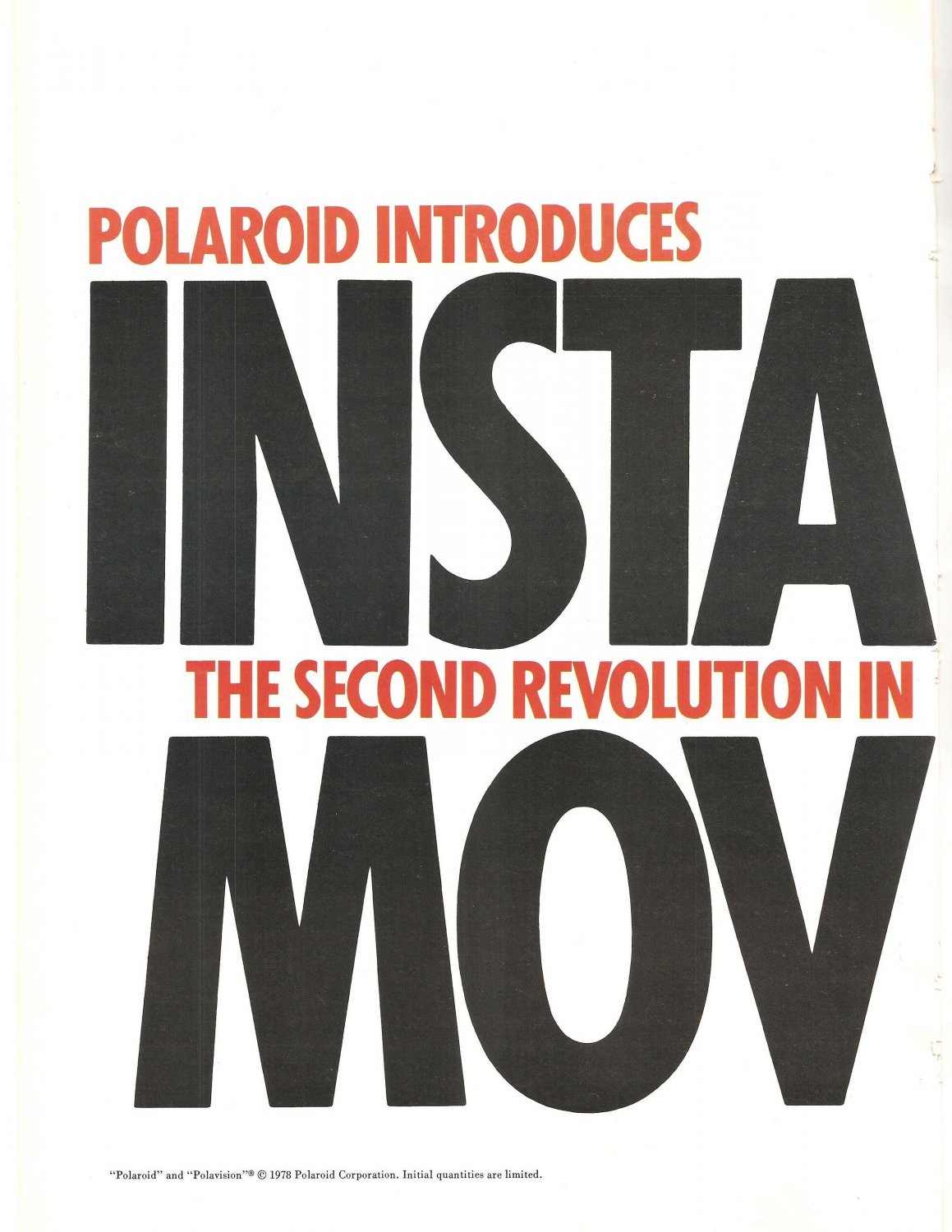 Vintage Ad Polaroid Polavision Instant Movies 1978 2 pages