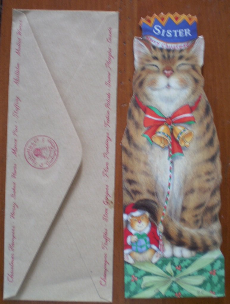 Gordon Fraser Christmas Card Harbottle & Co Peter Cross Cat Sister