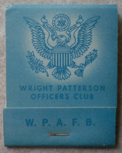 Vintage Matchbook Wright Patterson Officers Club WPAFB Matches