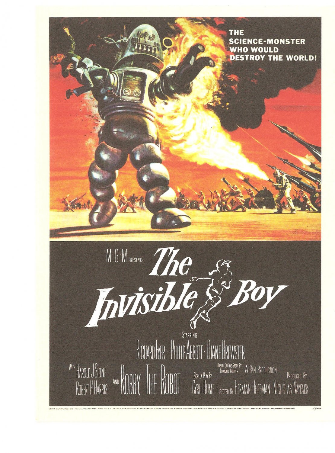 The Invisible Boy Forbidden Planet Lobby Card Repro 2006 Turner ...