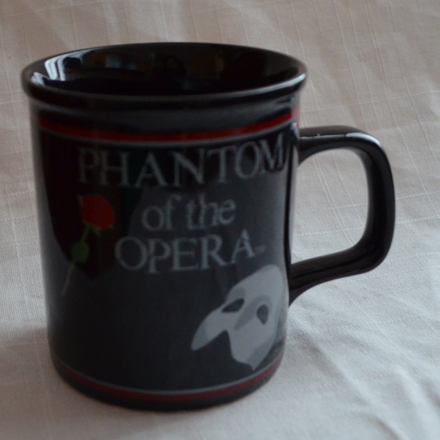 Phantom of the Opera Mug Coffee Cup Black Mask 1988 Enesco Really ...