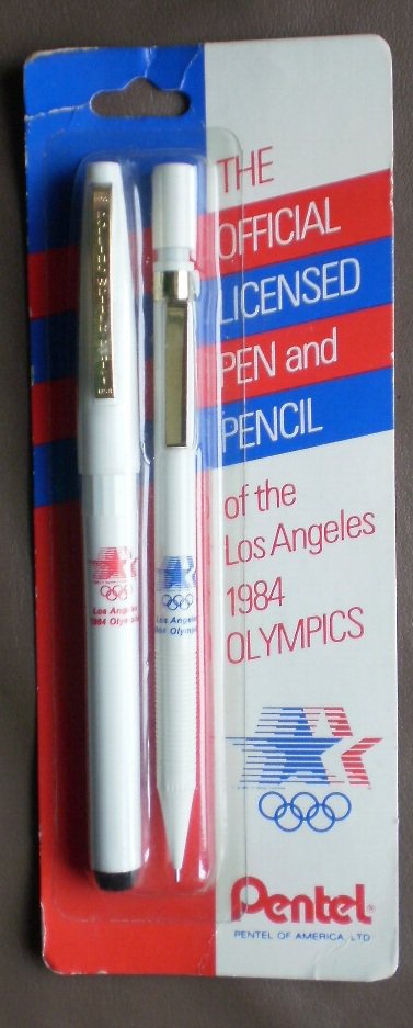Pentel Olympics Pen Pencil Official Licensed 1984 Los Angeles Limited ...