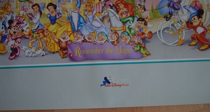 Walt Disney World Remember The Magic Poster 1996 25th Anniversary