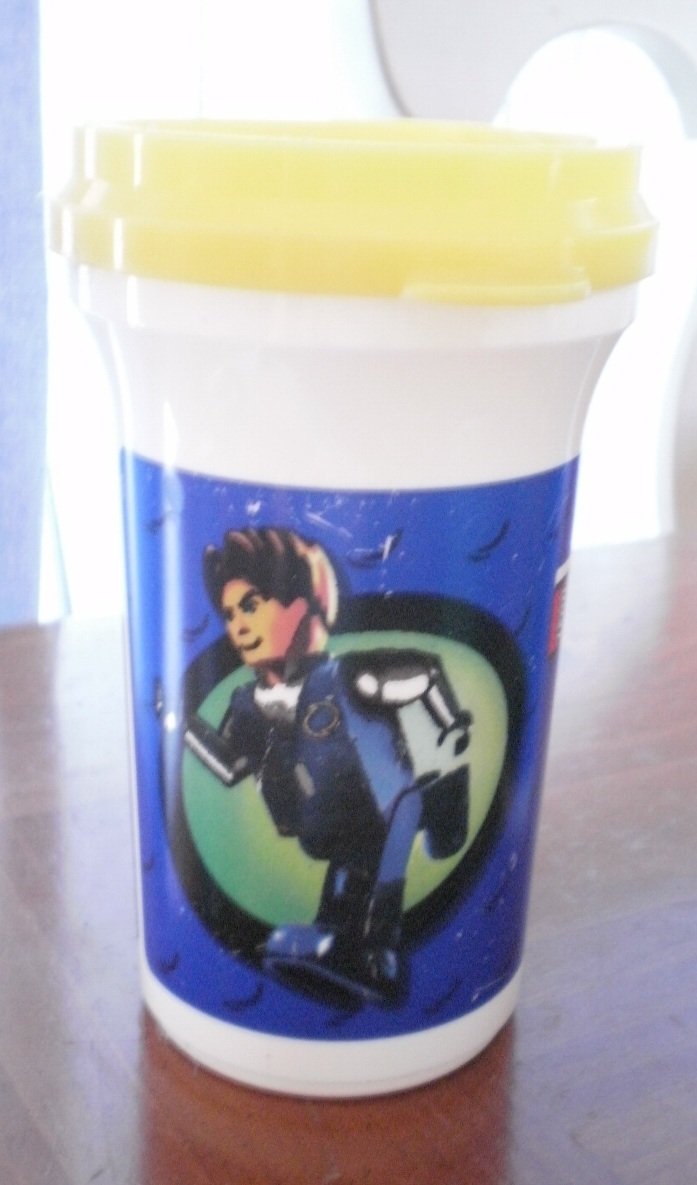 Lego Cup Tumbler Legoland Jack Stone 2002 5.25in Plastic