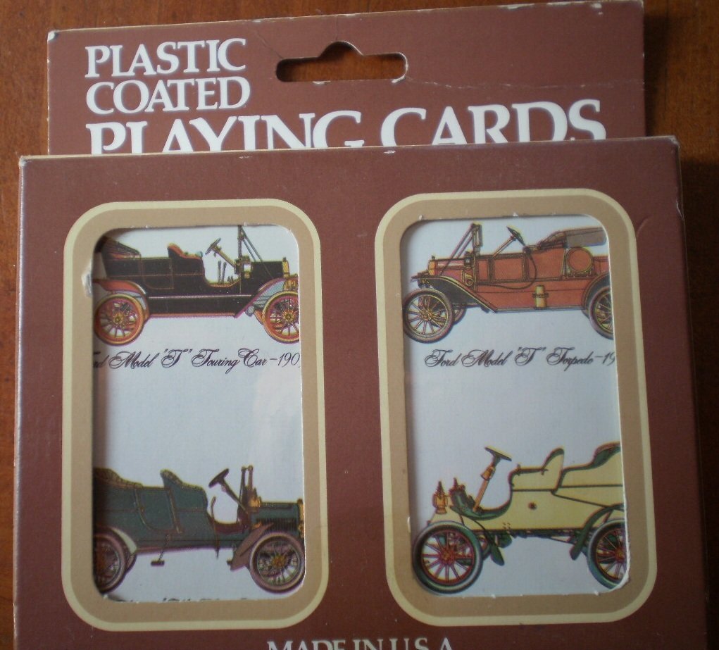 Ford Model T Vintage Playing Cards 2 Decks Sealed US Playing Card ...