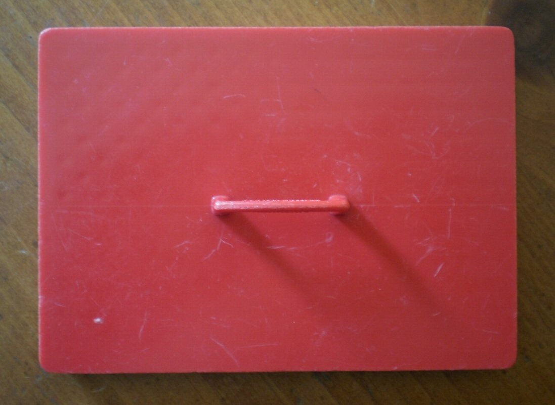 US Flag Cookie Cutter American USA Red Plastic Vintage 10.5 x 7.5cm