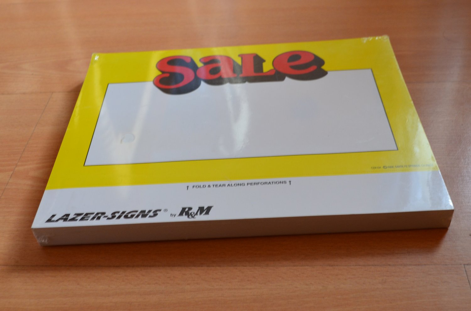 Lazer-Signs SALE Poster Sign R&M 7X11 100pc CZA104 NOS