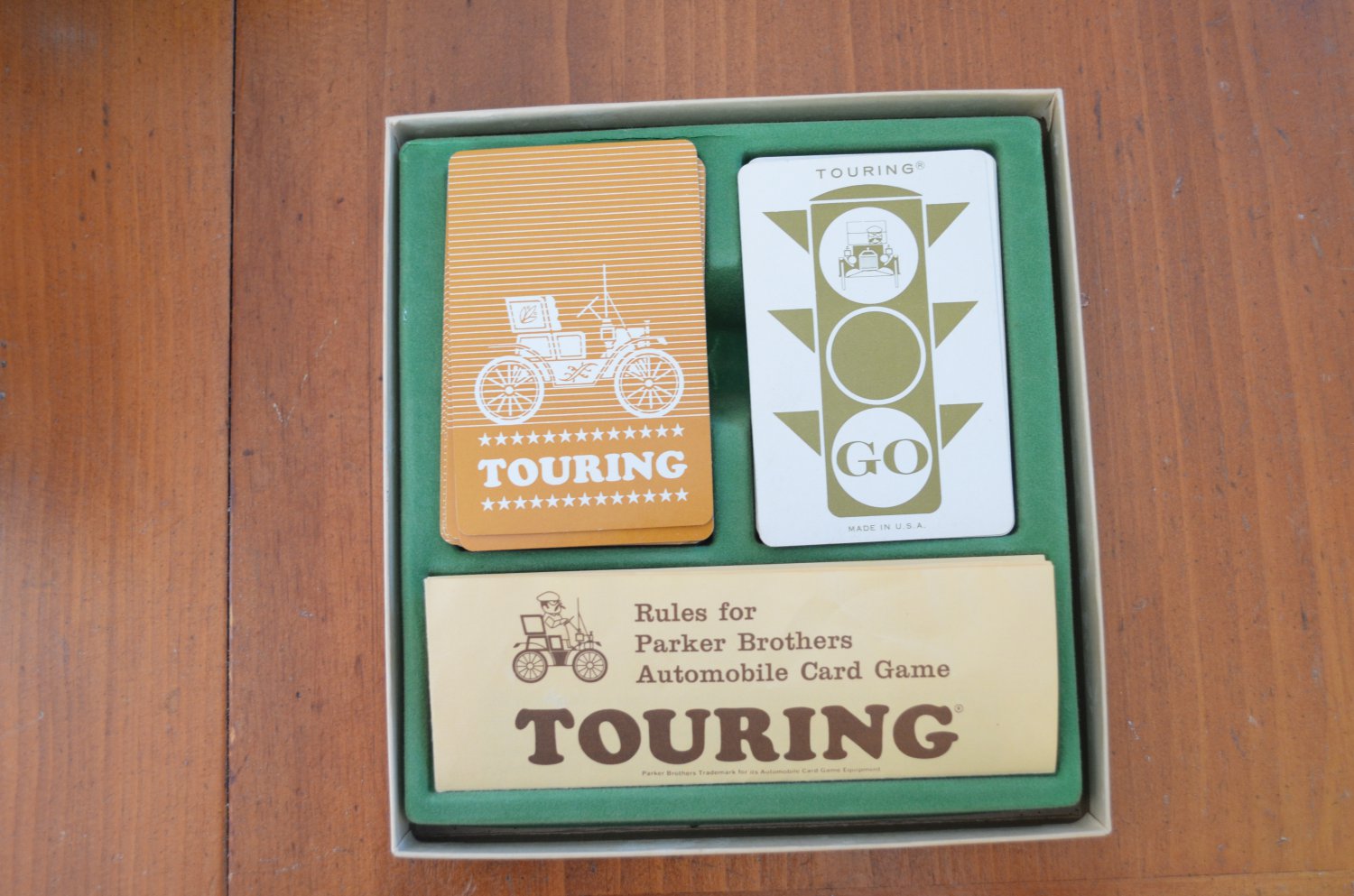 1965 TOURING AUTOMOBILE CARD GAME PARKER BROTHERS COMPLETE Vintage