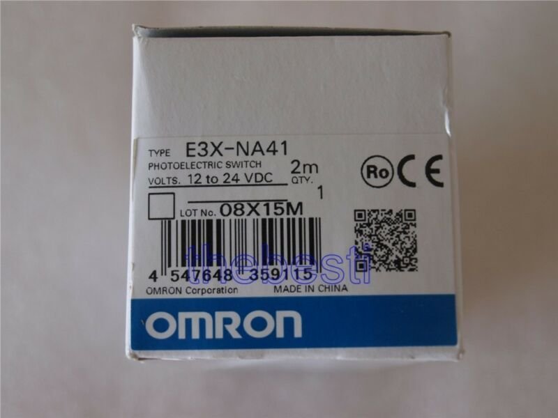 New Omron E3X-NA41 Photoelectric Switch Sensor In Box